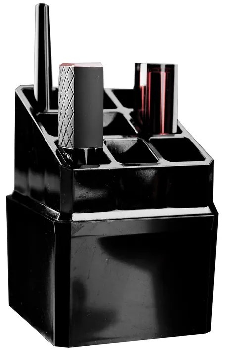 Compactor organizér na kosmetiku, 9 přihrádek,černý plast,RAN7321