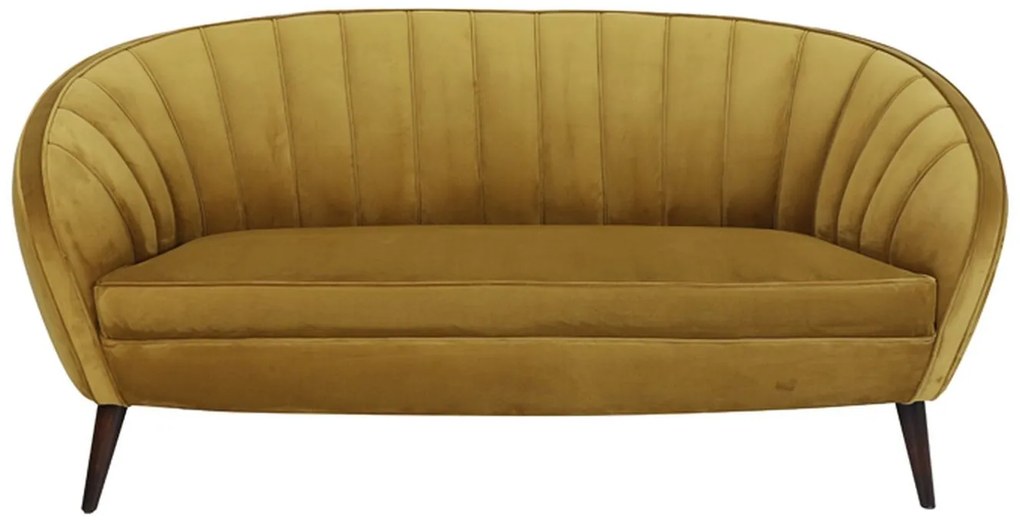 Okrová designová pohovka Almond ocher - 160*72*79cm