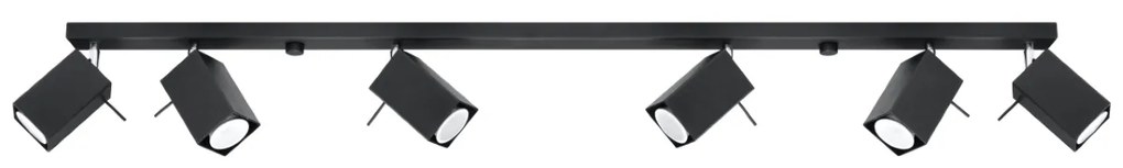 Sollux Lighting Stropní svítidlo MERIDA 6L černé