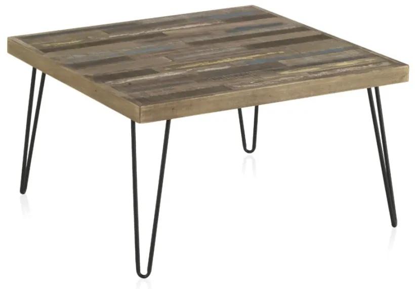 Konferenční stolek s deskou z jilmového dřeva Geese Rea, výška 37 cm