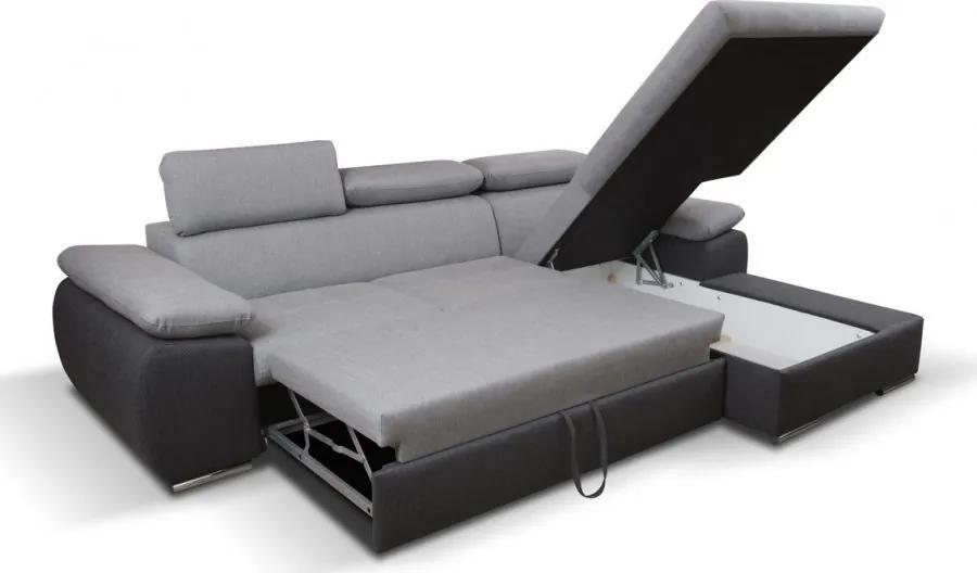 Casarredo - Komfort nábytek Rohová sedací souprava AURIGA, rozkládací s úložným prostorem, pravá, I96/I91