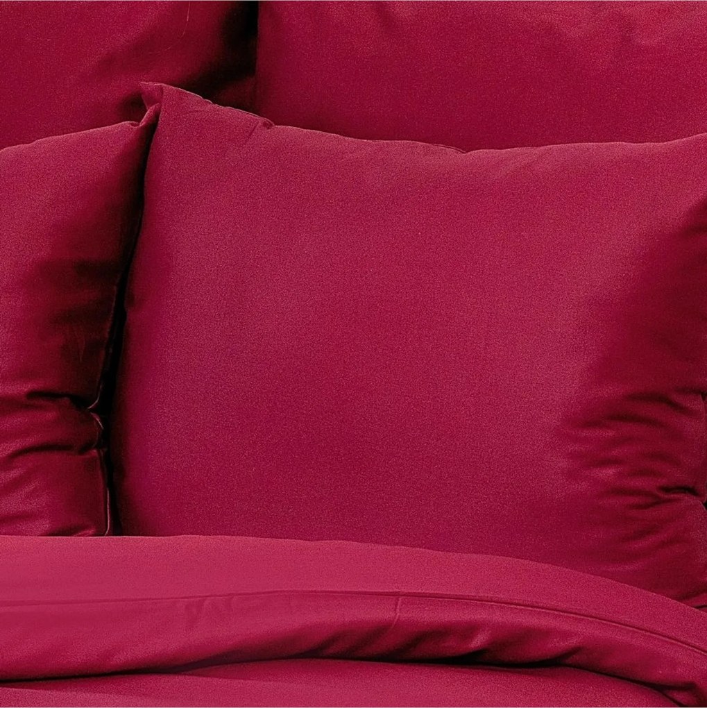Saténové povlečení LUXURY COLLECTION vínové - 1x 140/220, 1x 70/90cm