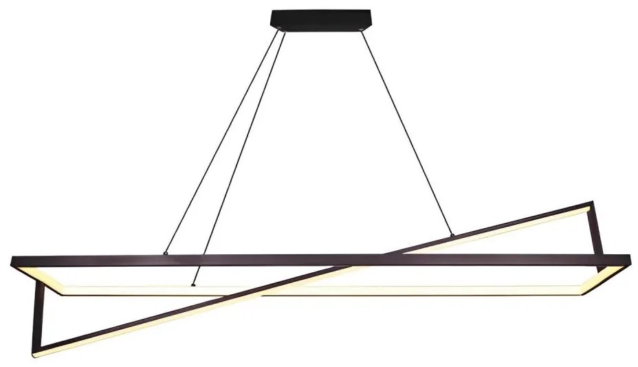 LED Stmívatelný lustr na lanku LED/45W/230V 3000K 114 cm černá
