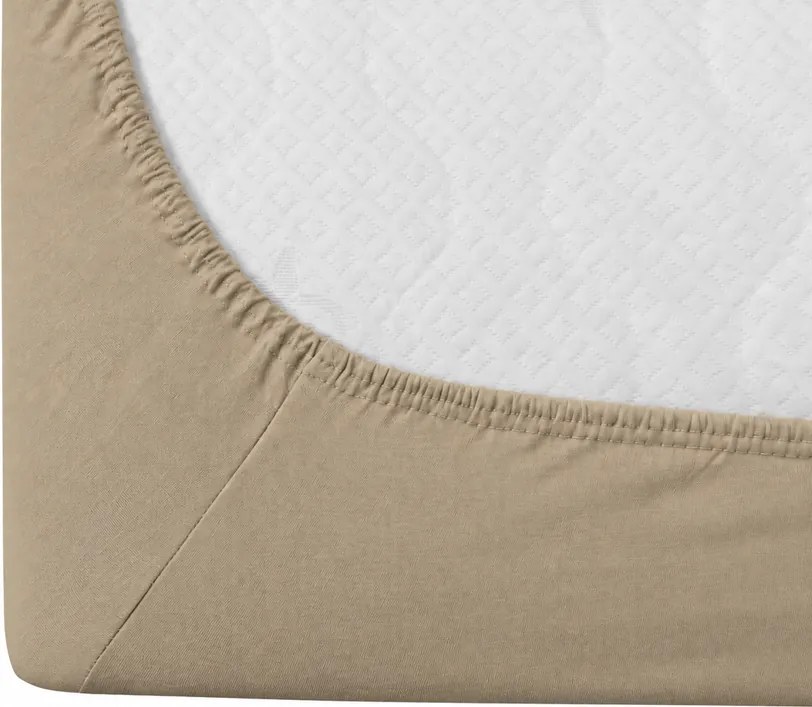 Jersey prostěradlo EXCLUSIVE cappuccino 90 x 200 cm