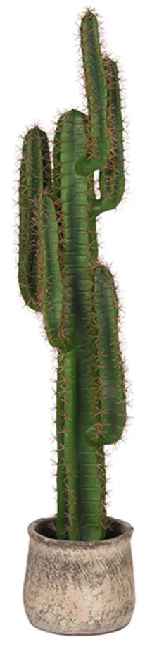 LABEL51 Umělý kaktus - zelený plast