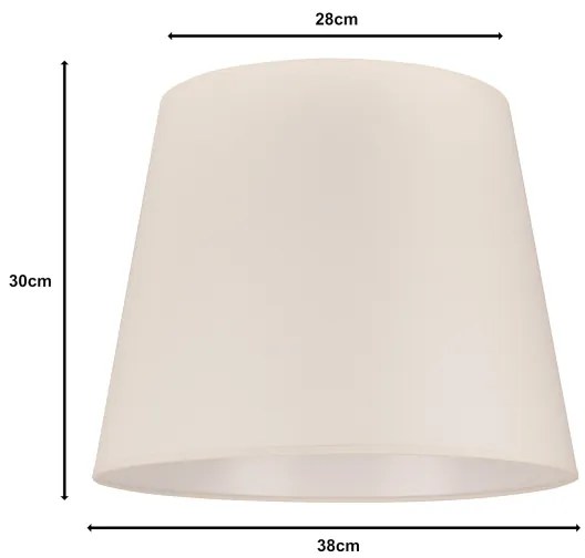 Duolla - Stínidlo k stojací lampě CLASSIC L E27 pr. 38 cm krémová