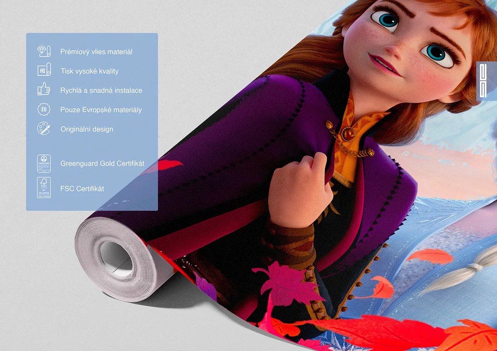 Dětská vliesová fototapeta na zed' Ledové království Sestry, Disney | 202 x 90 cm | DFTDNH 5388