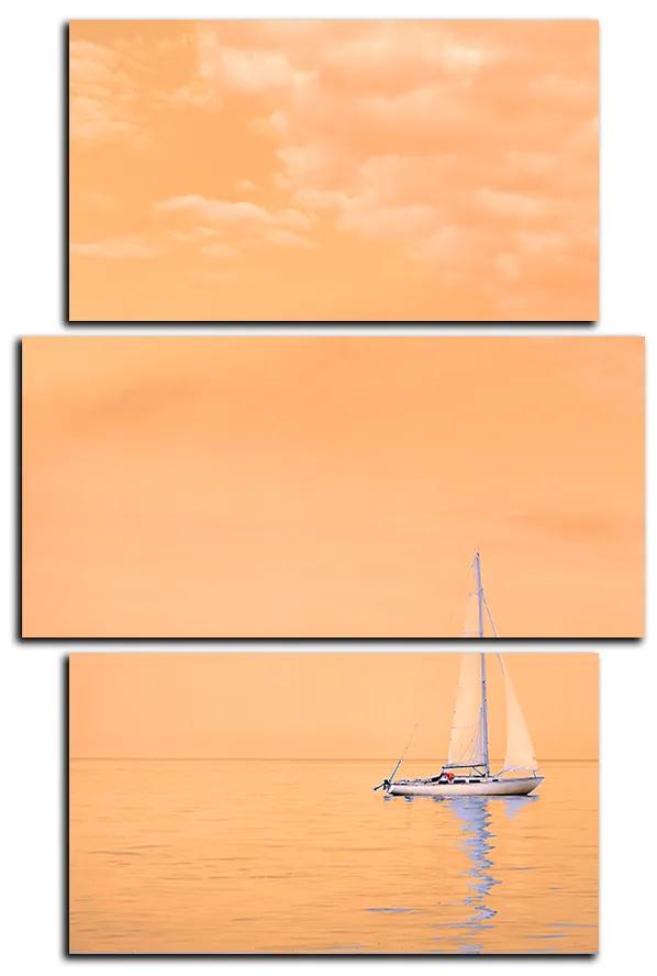 Obraz na plátně - Plachetnice na moři - obdélník 7248FC (120x80 cm)