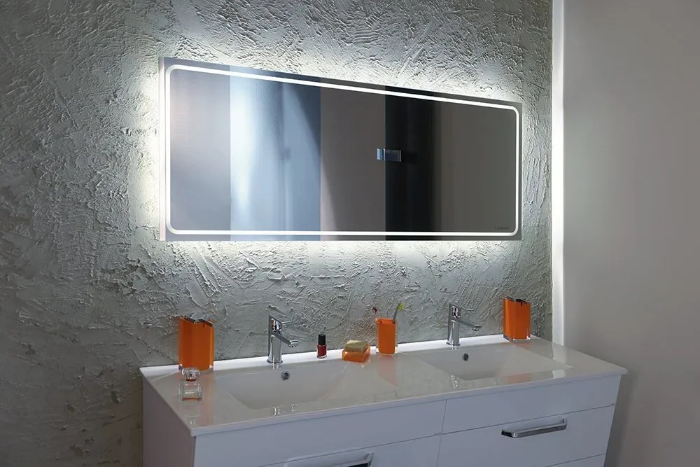 Sapho Sapho, Zrcadlo GEMINI s LED osvětlením 1400x550mm, GM140