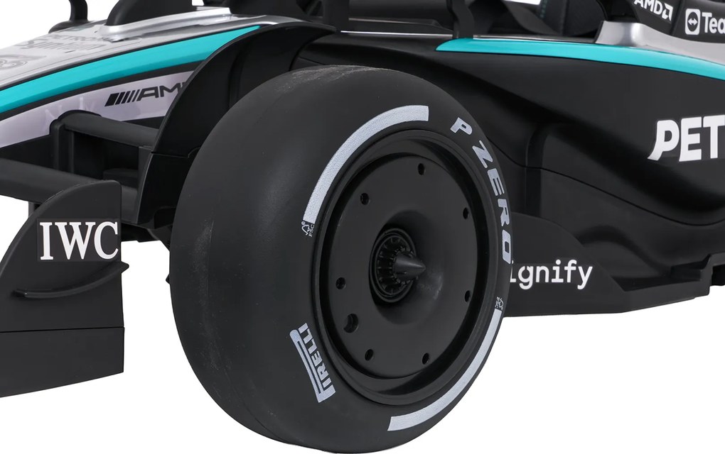 Ramiz Formule AMG Petronas F1 elektrické autíčko pro děti černé na dálkové ovládání + ovladač R/C