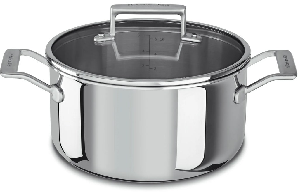 Hrnec nerezový 3vrstvý 5,7 l 24 cm s poklicí, KitchenAid