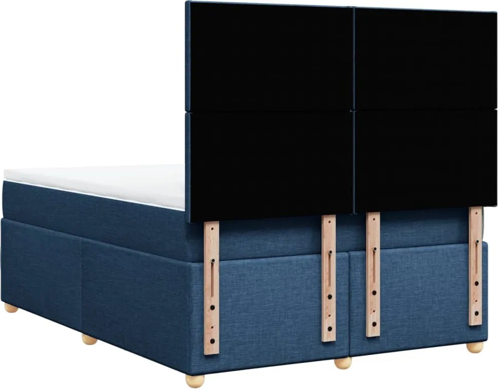 Box spring postel s matrací modrá 160x200 cm textil 3291330