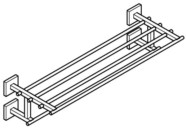 GROHE 41099DC0 - Držák 210 x 600 nerez