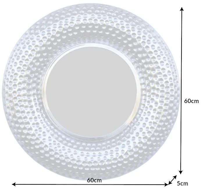 Nástěnné zrcadlo Alijah 60 cm stříbrné