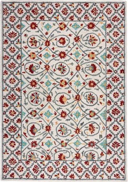 XXXLutz TKANÝ KOBEREC, 120/170 cm krémová, červená Flair Rugs - Online Only koberce & rohožky - 003165028801