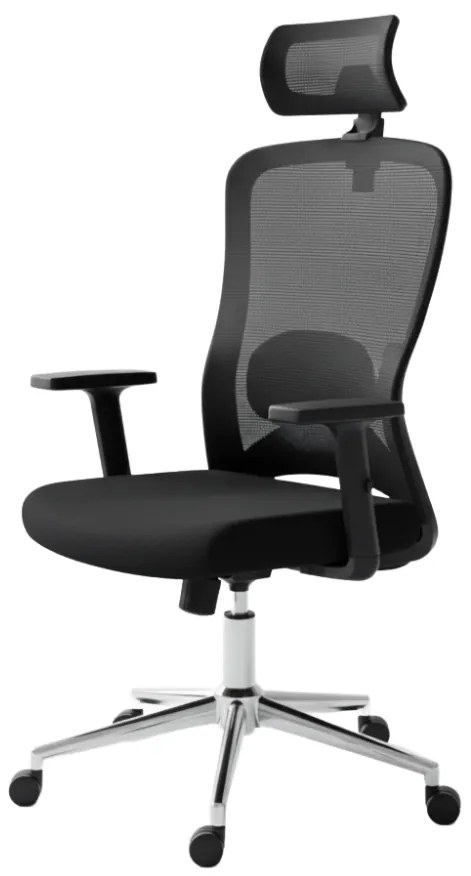 Kancelářská ergonomická židle Neoseat ZENA — černá, nosnost 150 kg