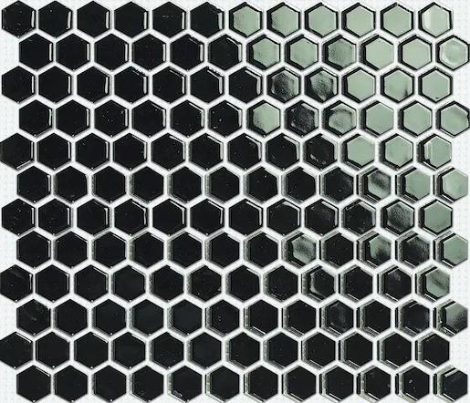Keramická mozaika černá 26x30 cm lesk MOS26BK