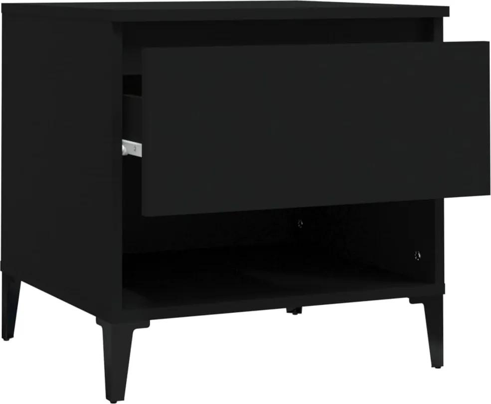 vidaXL Odkládací stolek 50 x 46 x 50 cm kompozitní dřevo [819550] Barva: kouřový dub