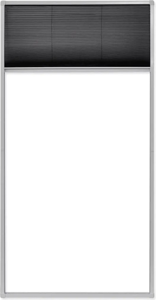 Plisovaná okenní síť proti hmyzu 80 x 160 cm 141129
