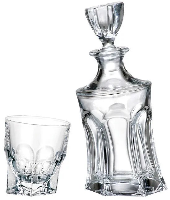 Bohemia Crystal Whisky set Acapulco 99999/9/99S41/084 (set 1 karafa+ 6