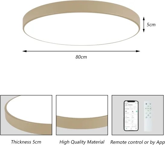 Brilagi -LED Stmív. svítidlo POOL SMART LED/100W/230V 80 cm béžová Wi-Fi Tuya+DO