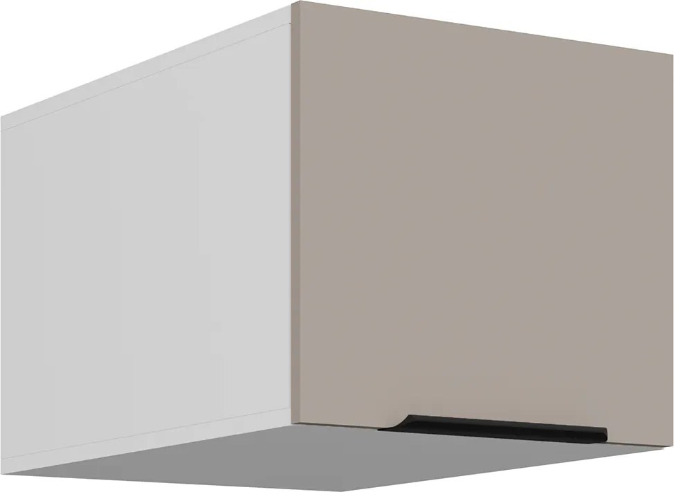 ARIA lb | horní skříňka 40 NAGU-36 1F výklopná | 40 cm | HLUBOKÁ | ANTI FINGERPRINT povrch | bílá/béžová