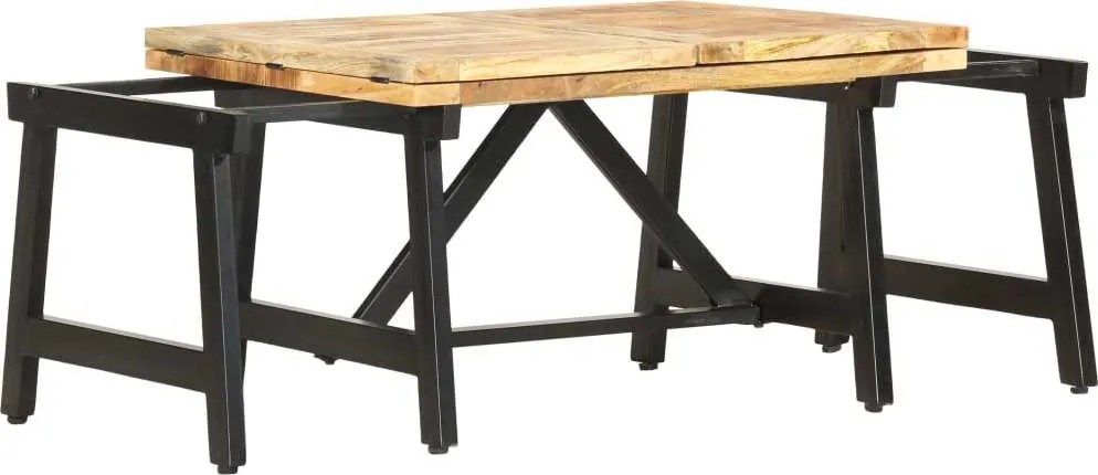 vidaXL Rozkládací konferenční stolek 160 x 70 x 45 masivní mangovník [285841]