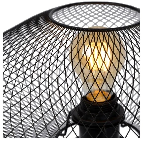 Lucide 21523/01/30 - Stolní lampa MESH 1xE27/40W/230V černá