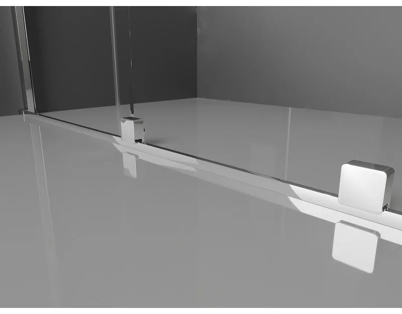 Mexen Velar Duo, posuvné dveře do otvoru 170x200 cm, 8mm čiré sklo, chromový profil, 871-170-000-02-01