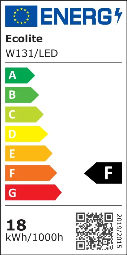 LED sv. vč. nouzáku,IP44,18W,1480lm,bílé