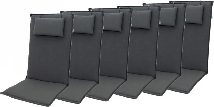 Doppler ELEGANT 2430 - set 6 ks polstrů na křeslo s vysokým opěradlem