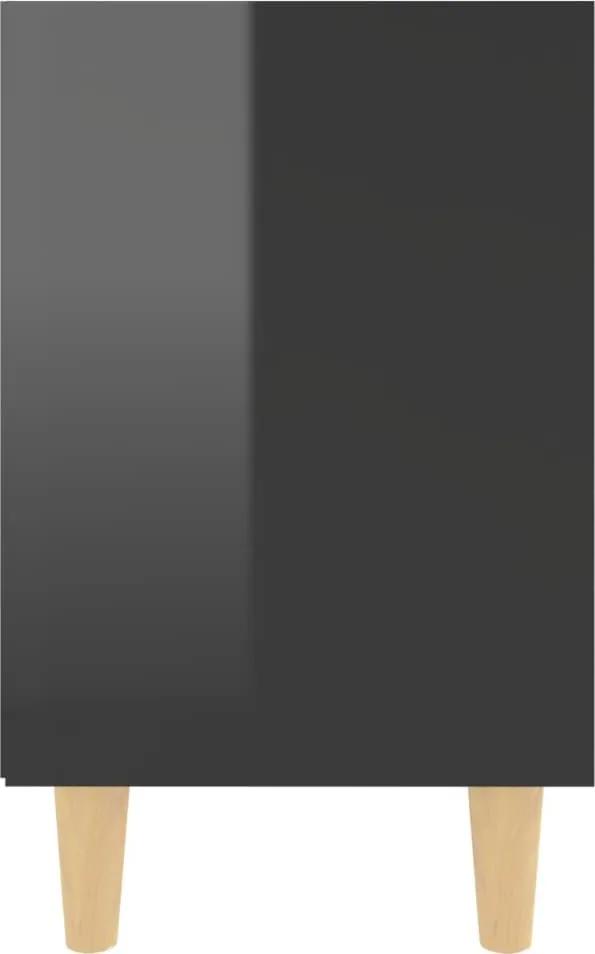 vidaXL Noční stolky s dřevěnými nohami 2 ks 40 x 30 x 50 cm [805794] Barva: Bílá