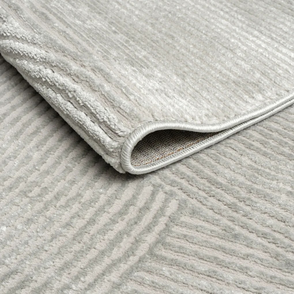 Angel Carpet, Kusový koberec Zafiro 25 Grey, 80x150, šedá, kancelář