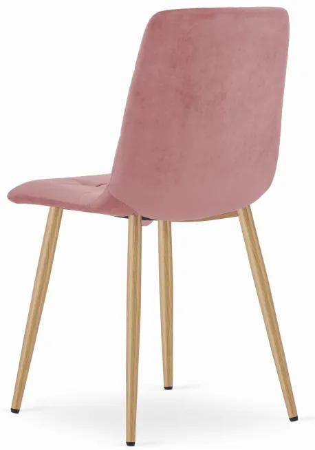 Set jídelních židlí KARA růžové (4ks)
