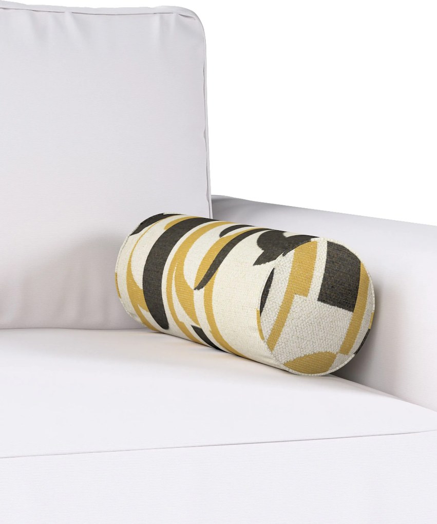 Jednoduchý válečkový polštář barva vícebarevná látka pletený vzor, vzorované