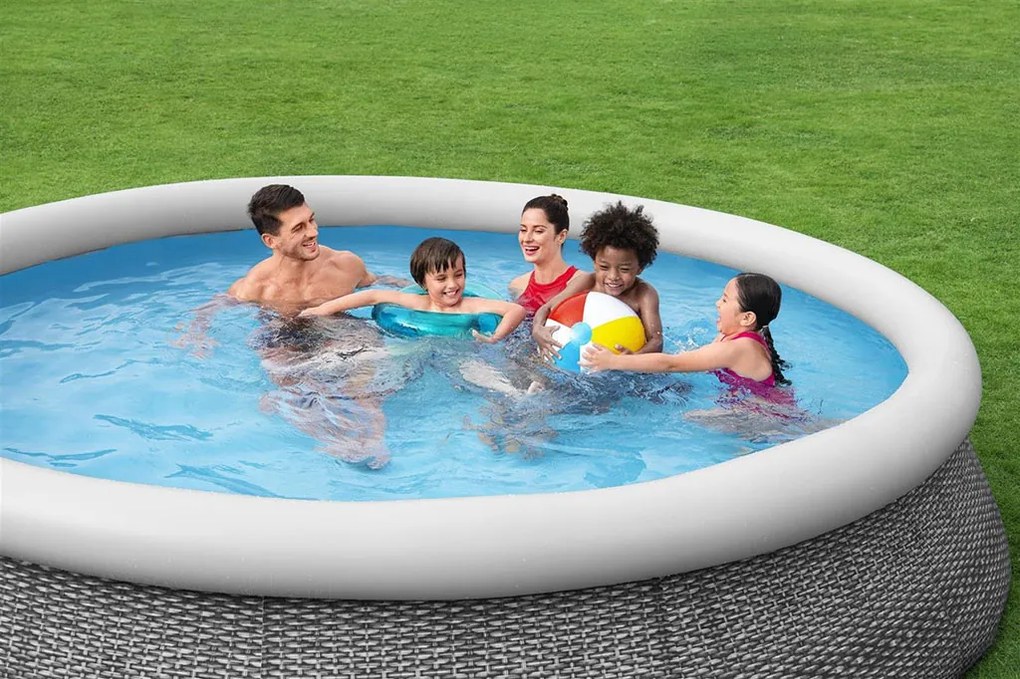 BESTWAY Fast Set Rattan Bazén 366 x 76 cm, bez filtrace 57443