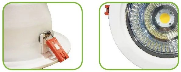 ACA Lighting COB LED bodovka PARO 40W/230V/6000K/3480Lm/IP20/90°, kruhová bílá