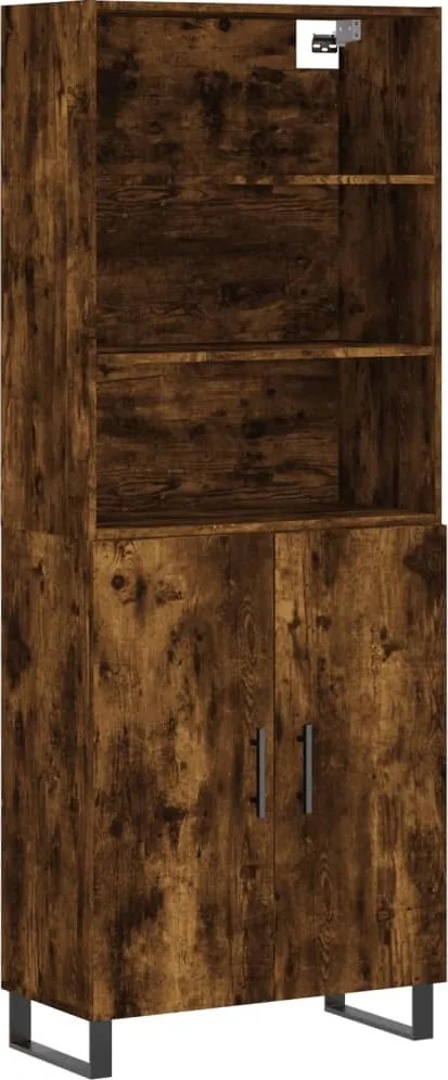 vidaXL Skříň highboard 69,5 x 34 x 180 cm kompozitní dřevo [3189279] Barva: Betonová šedá