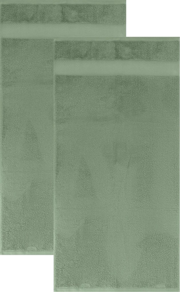 Livarno® Froté ručník, 50 x 100 cm, 600 g/m2, 2 kusy (zelená)