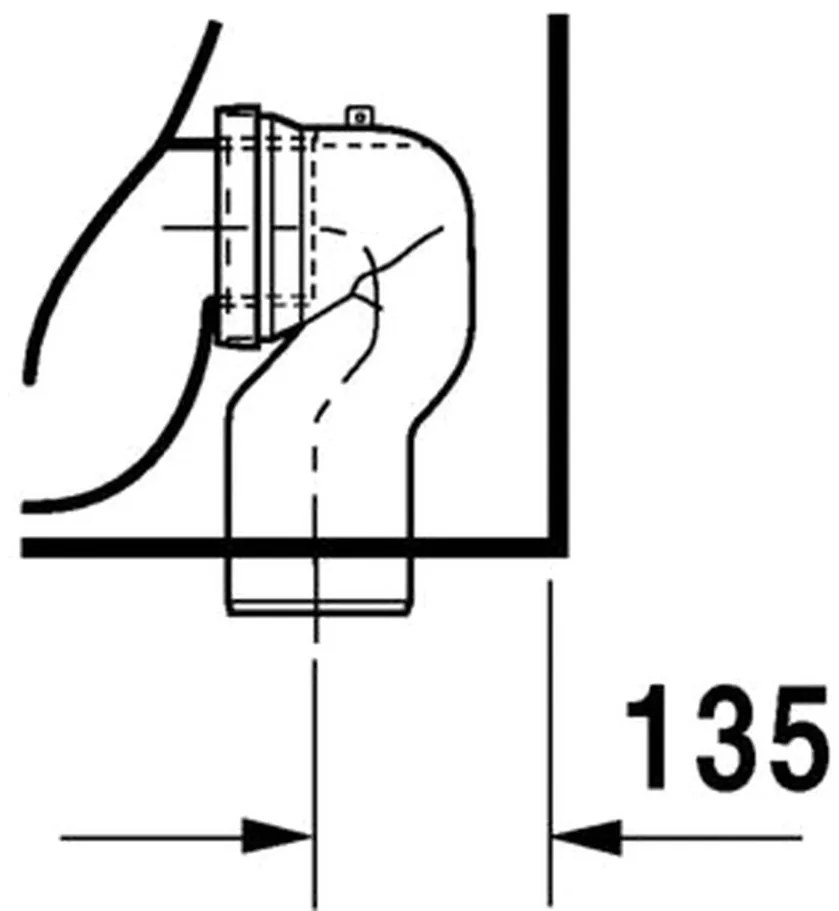 Duravit D-Code - Stojící WC, 355x560 mm, bílé 21150900002