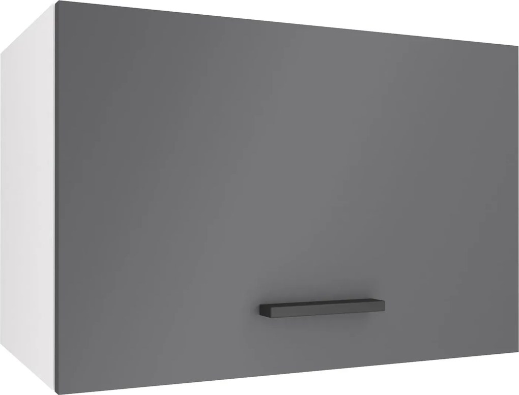 Kuchyňská skříňka Belini nad digestoř 60 cm šedý mat TOR SGP60/2/WT/SR/0/B