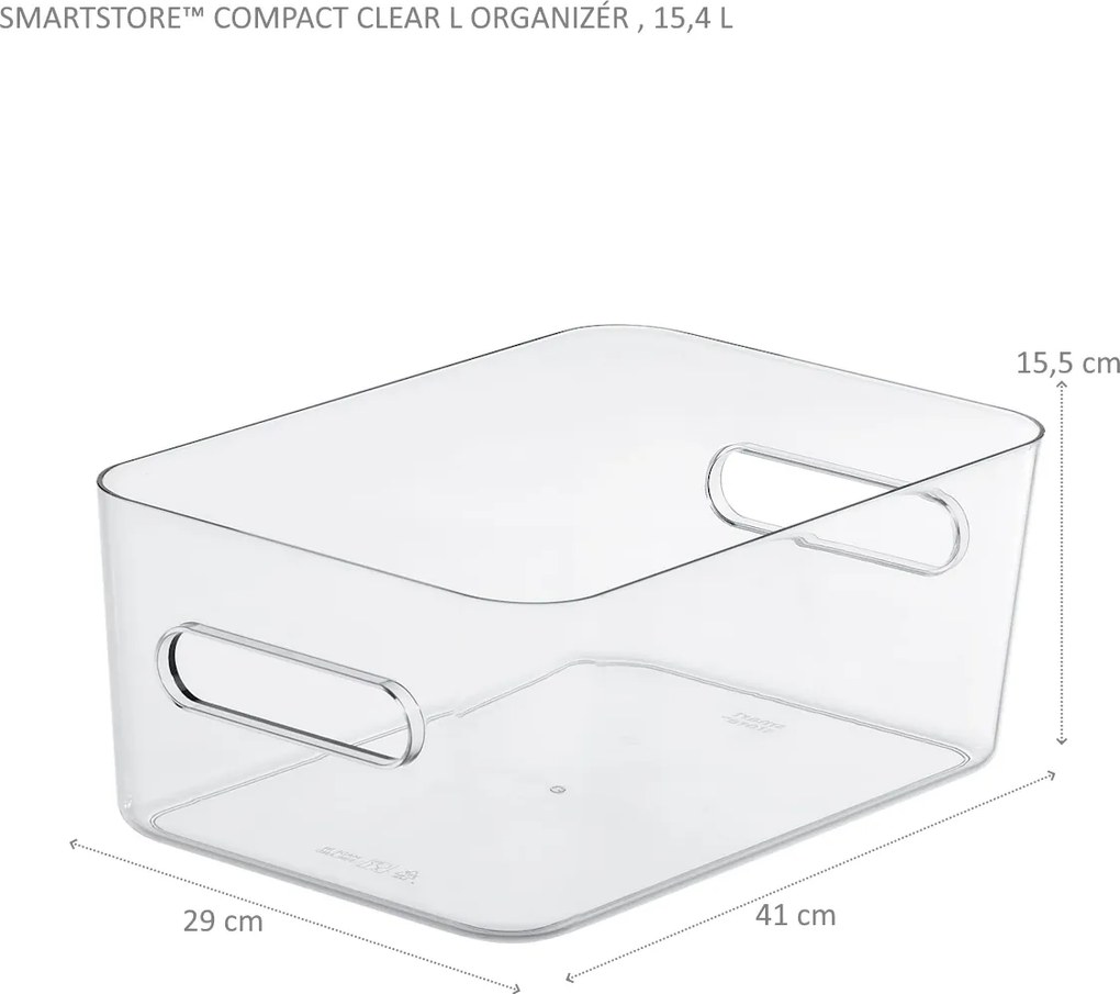 SMARTSTORE Organizér CompactClear, 15,4l (L), 41 x 29 x 15,5 cm
