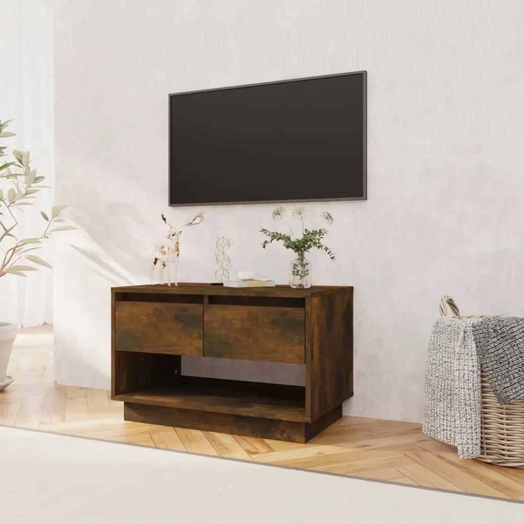TV skříňka kouřový dub 70 x 41 x 44 cm kompozitní dřevo - Default Title