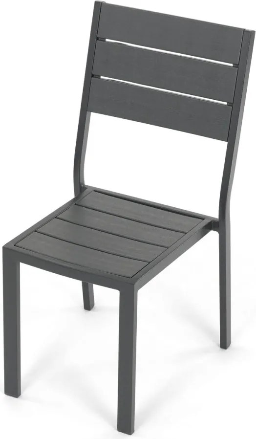 Zahradní sestava AZS-B1656 GREY, polywood, šedá (156 x 78) cm