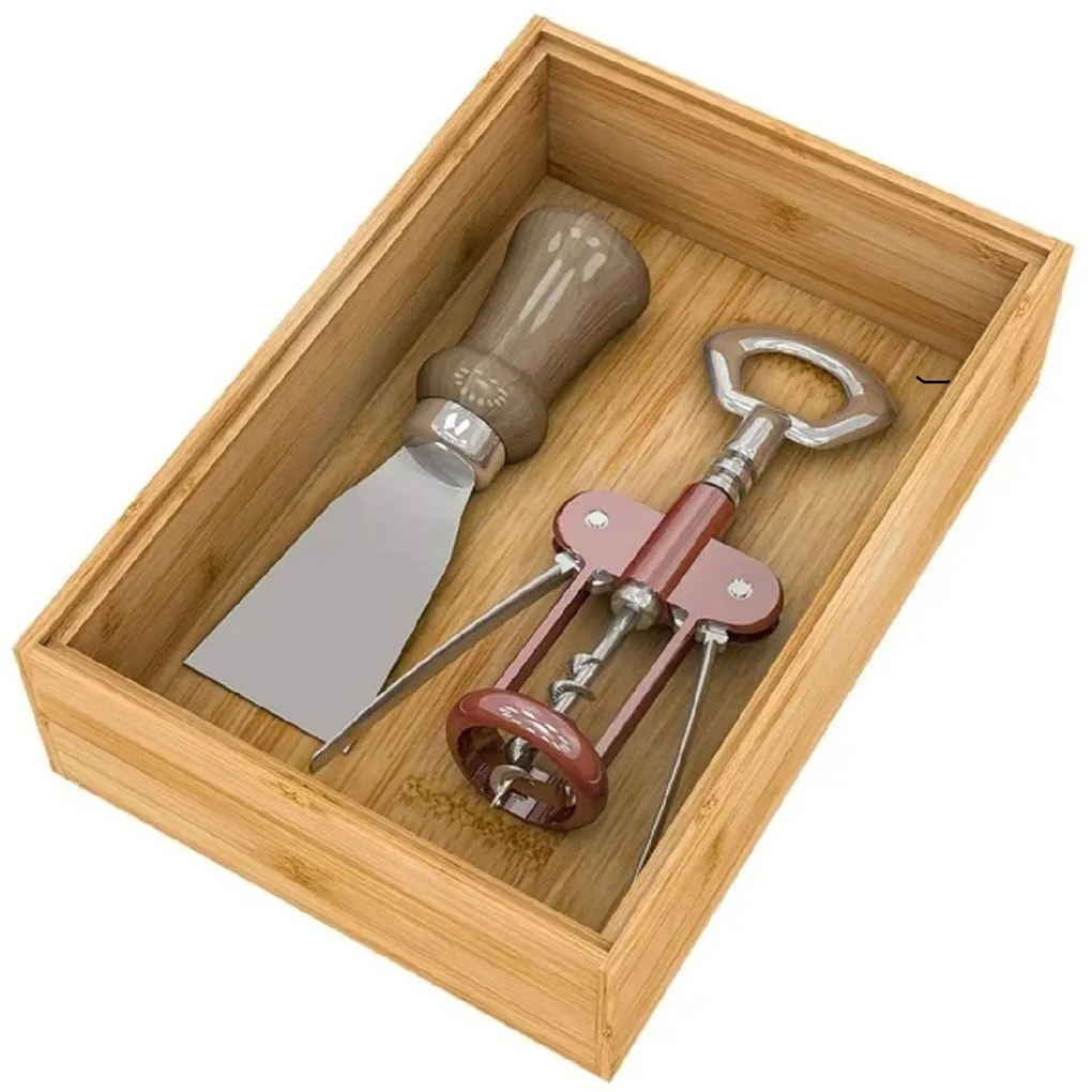 Zeller Present Organizér do šuplíku kuchyně i koupelny, příborník BAMBOOZ (23x15x7)