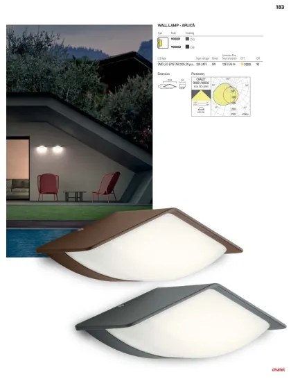 Redo 90002 - LED Venkovní nástěnné svítidlo CHALET LED/8W/230V IP54