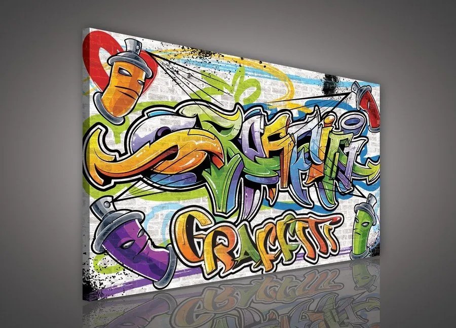 Postershop Obraz na plátně: Graffiti (5) - 75x100 cm