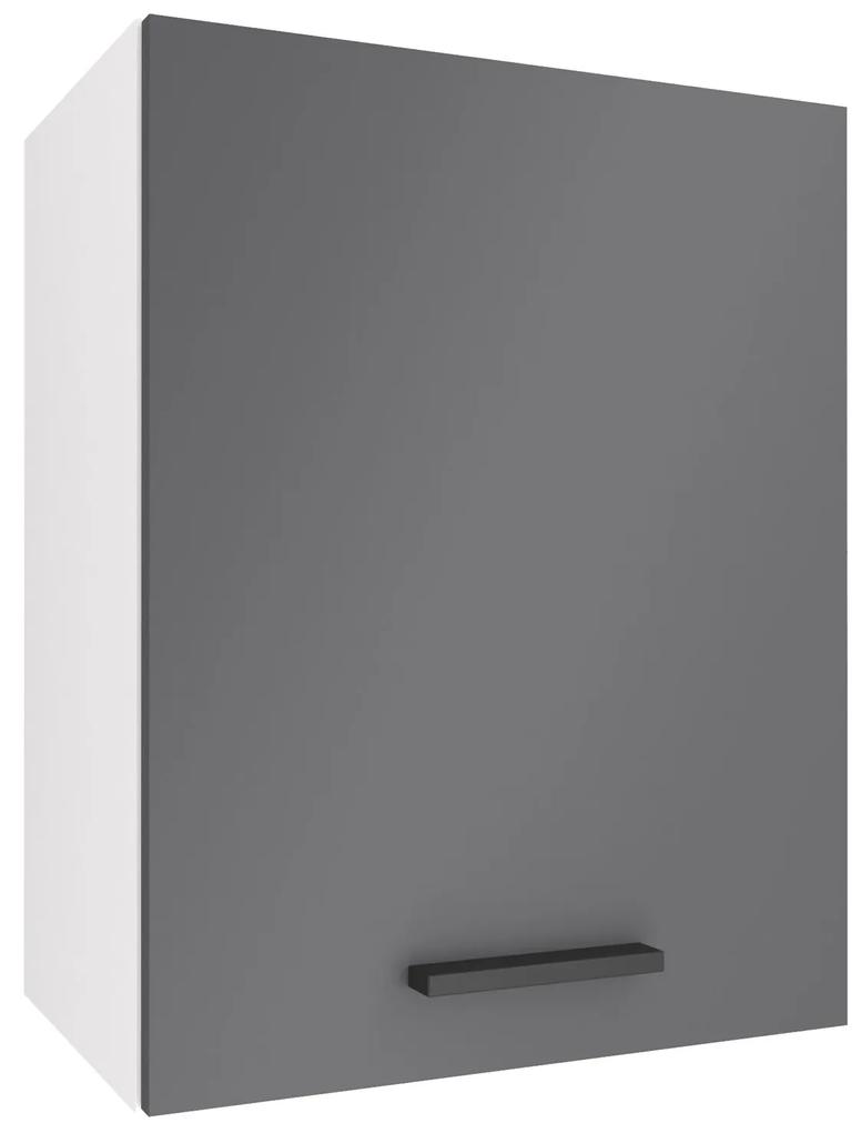 Kuchyňská skříňka Belini horní 45 cm šedý mat  TOR SG45/1/WT/SR/0/B1