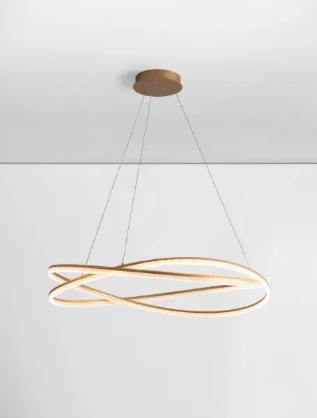 Designový lustr Ophelia zlatá
