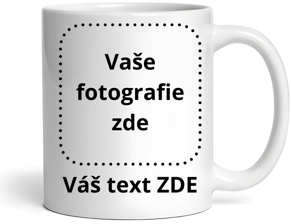 Personalizovaný hrnek s vlastní fotkou a textem – originální dárek - Hrnek XL (450 ml)